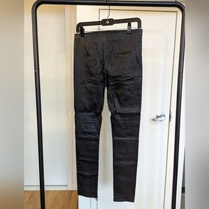 Uterque | Pants & Jumpsuits | Uterque Black Leather Leggings Sz 26 ...